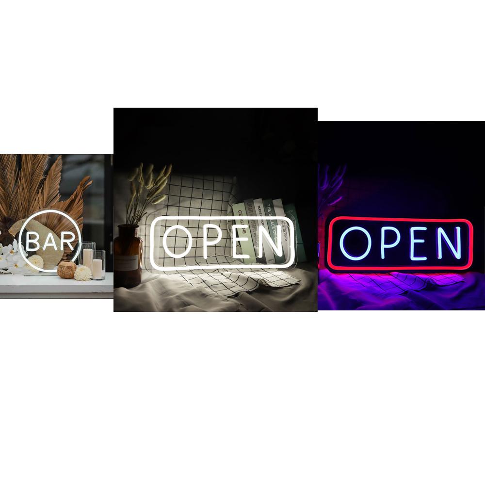18 LED Open & Welcome Neon Signs For Business Shop Decor - FastNeonSigns