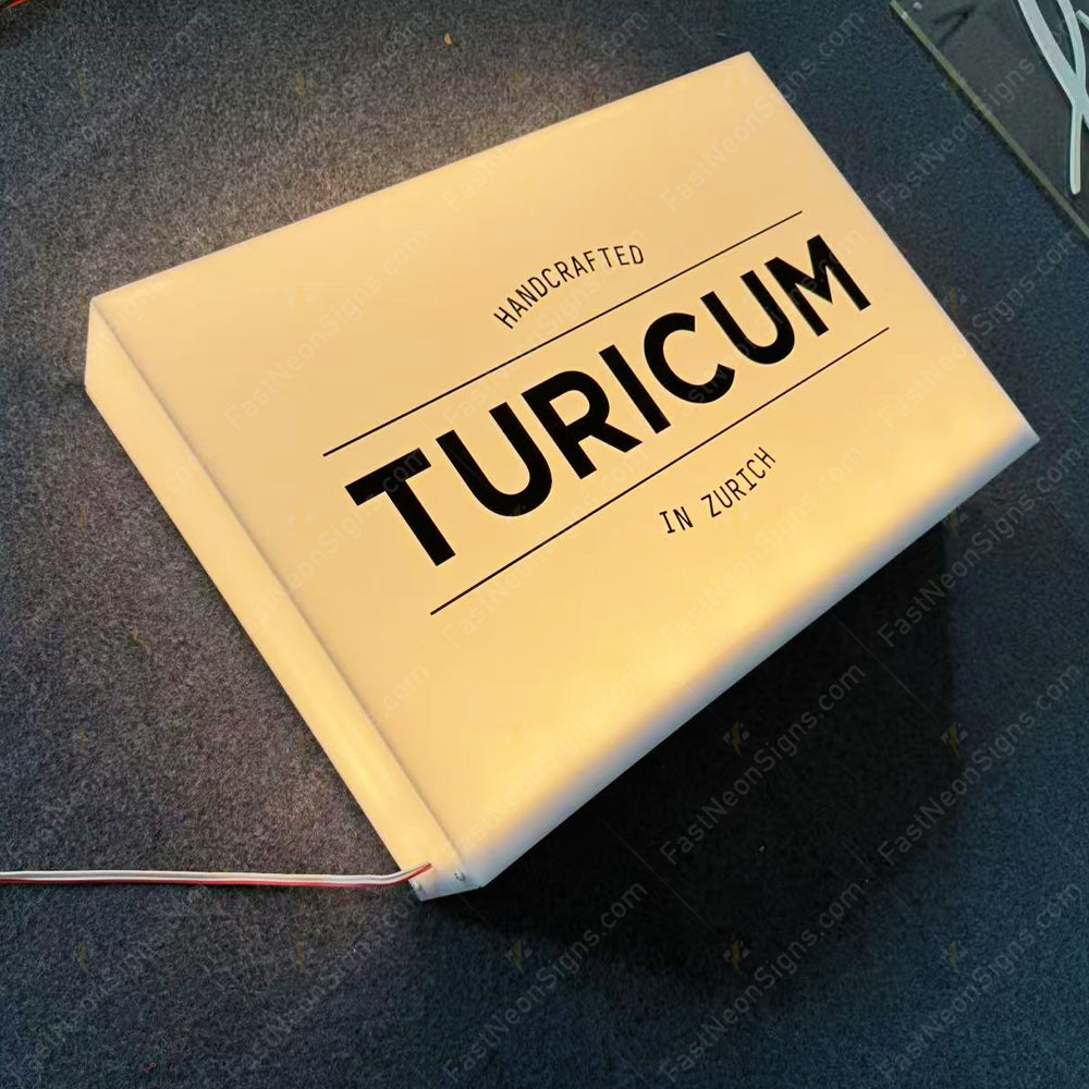 Custom Acrylic Light Box For Business Storefront, Cafe, Restaurant, Ba