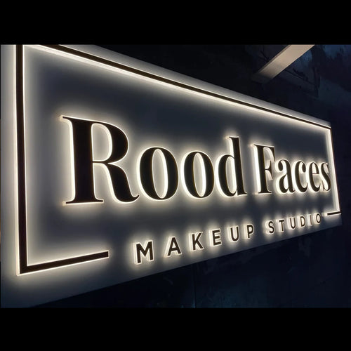 Custom 3D Metal Backlit Sign, 3D Logo Advertising Signs LED Light Box