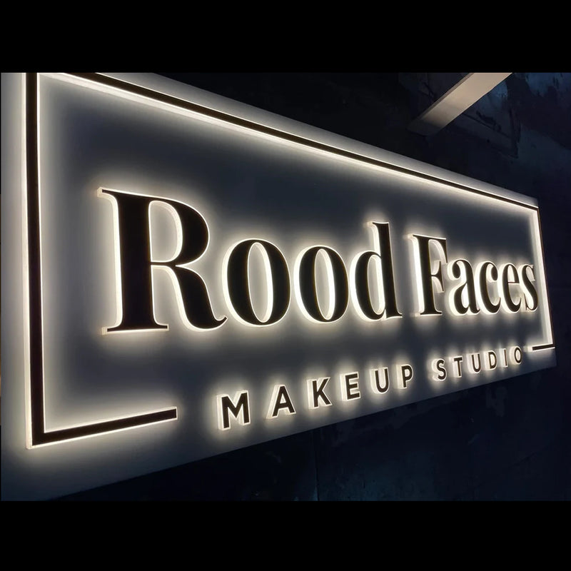 Custom 3D Metal Backlit Sign, 3D Logo Advertising Signs LED Light Box