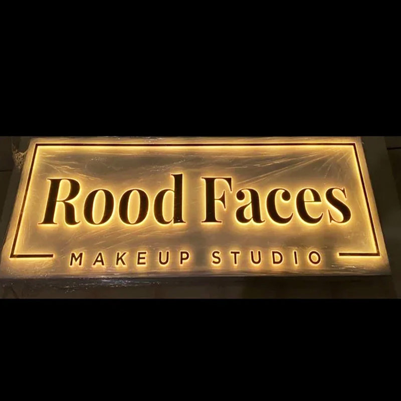 Custom 3D Metal Backlit Sign, 3D Logo Advertising Signs LED Light Box