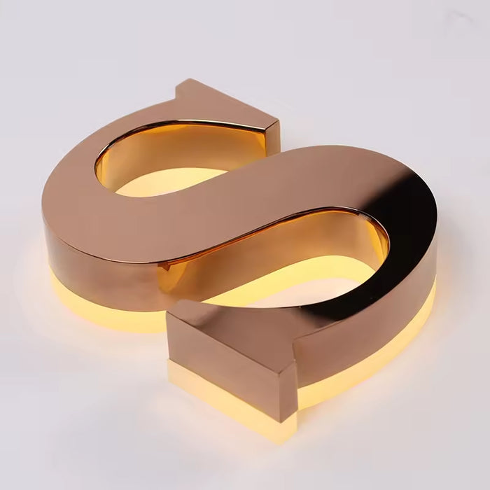 Custom 3D Metal Backlit Sign, 3D Logo Ads Signs LED Light Box Backlit