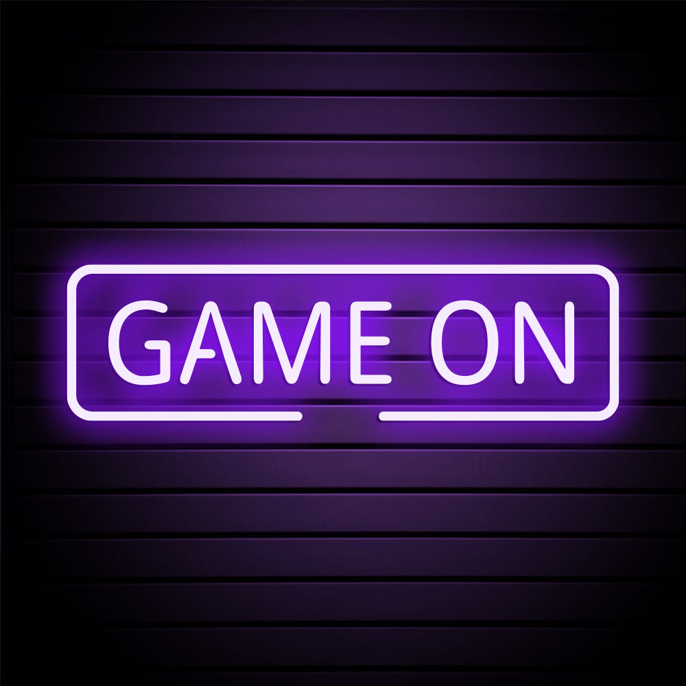 Game On - Handmade LED Neon Sign For Salon, Workplace, Office, Bar