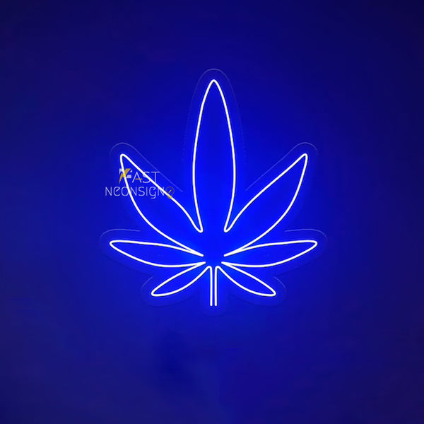 Weed LED Neon Sign Cannabis Leaf Neon Sign For Business - FastNeonSigns