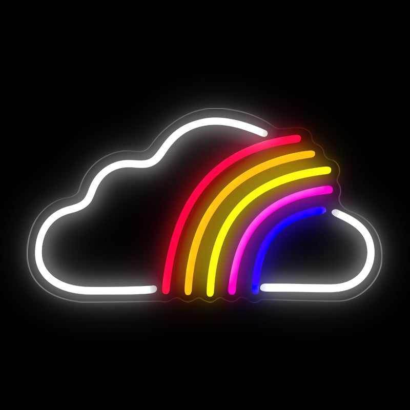 Rainbow Neon Light Sign Create LED Neon Sign Brite Lite New Neon