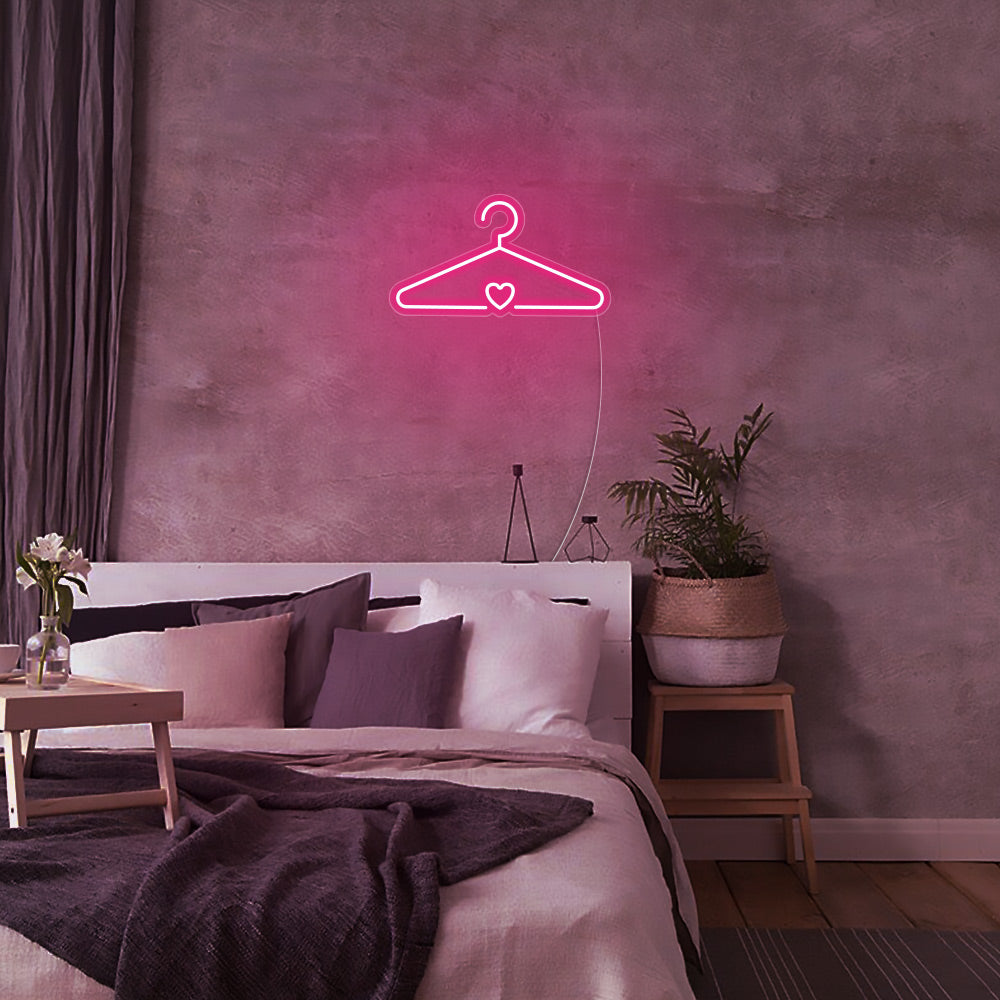 Mini Coat Hanger LED Neon Signs For Clothing Store Business Decor ...