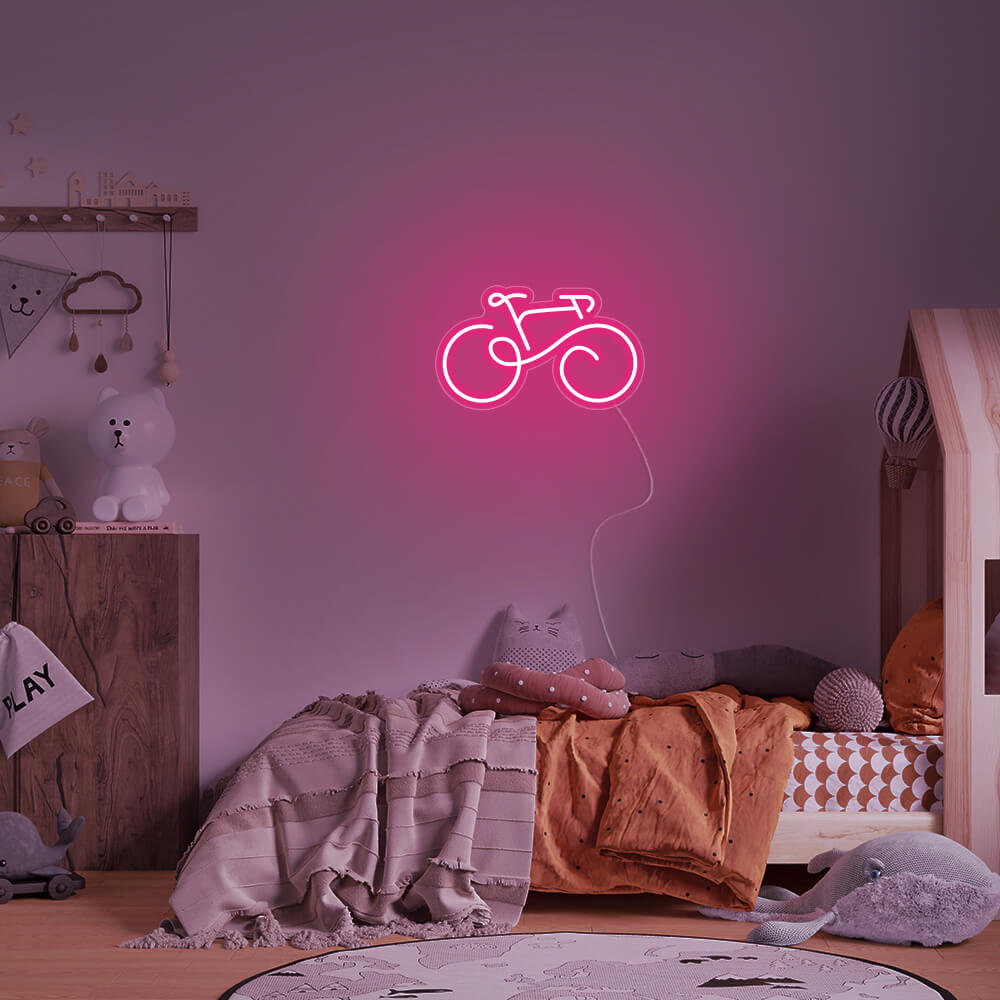 Mini Bicycle LED Neon Signs For Bicycle Rental Business Store Front ...