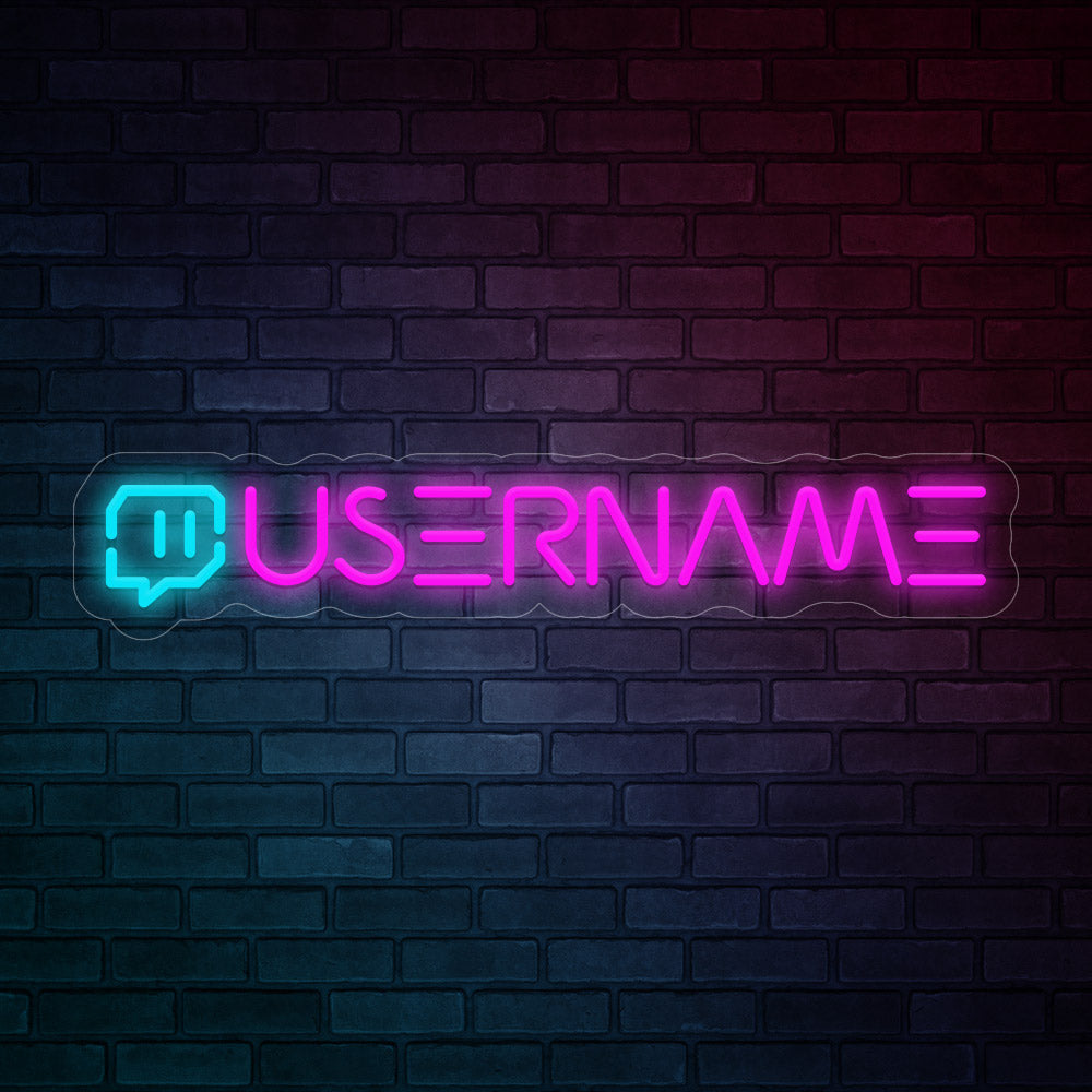 USERNAME Neon Signs For Gifts Surprise Gaming Sign For boyfriend ...