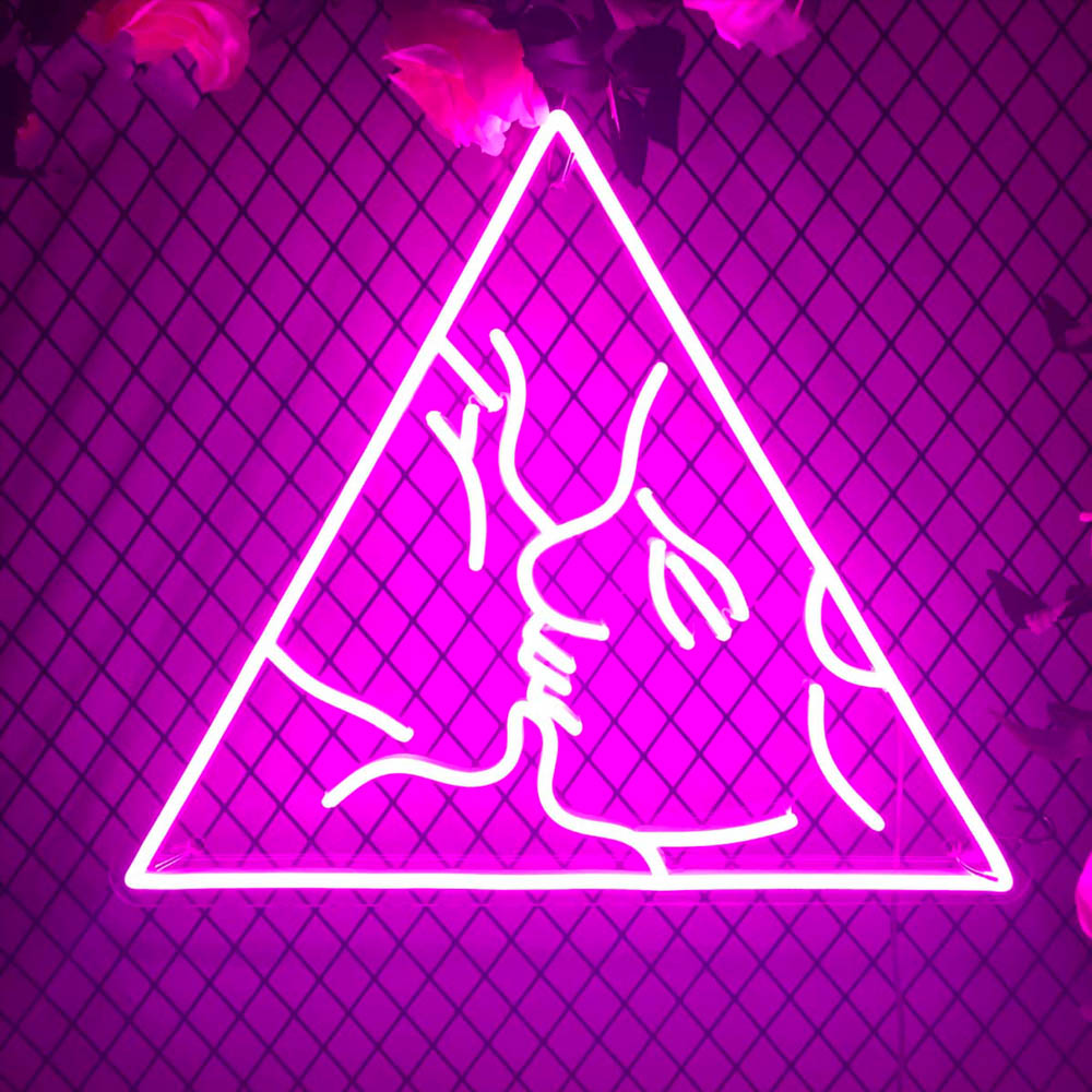 Aesthete Kiss Neon Signs For Bedroom Decor Kiss neon for love ...