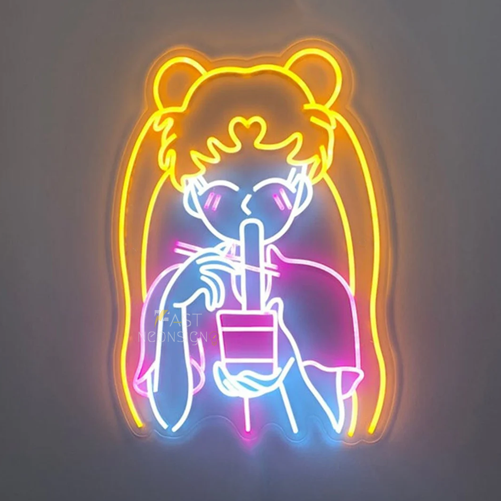 Sailor Moon Neon Sign - Light up Your Space with this Iconic Silhouette