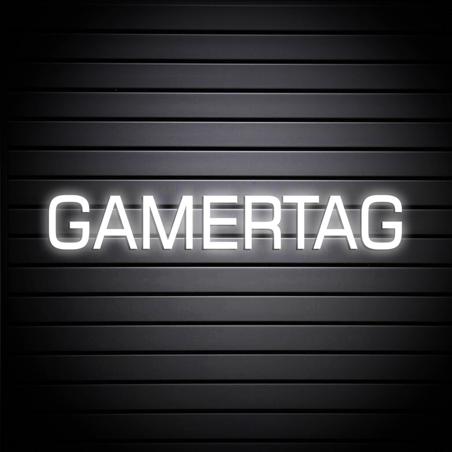 GAMERTAG Neon Signs Shop perfect gift Username Twitch Logo Sign For Boy ...